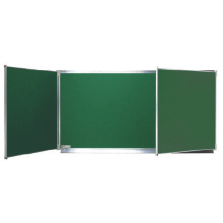 Tableau scolaire tryptique laminé A/B Vert - edumaster