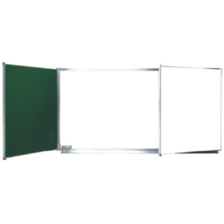 Tableau scolaire triptyque A- blanc / B- Vert - edumaster